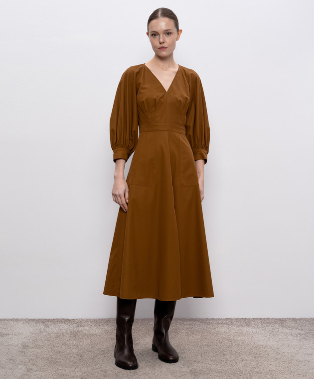 Max Mara - Brown dress PEDAGGI PEDAGGI - shop with European delivery at ...