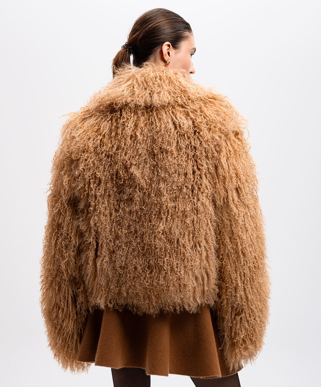 Jacob Lee - Beige short fur coat WLC0098AW24CM - shop with European ...