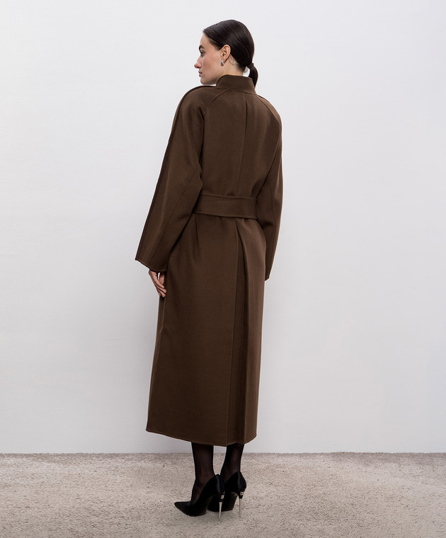 Jacob Lee - Brown wool and cashmere puffer coat WCC2076AW25BW - shop ...