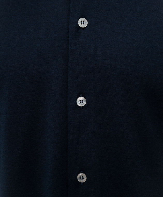 COLOMBO - Blue shirt with silk TS00382M0146U - shop with European ...