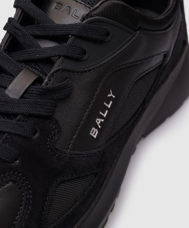 Bally - Schwarze Sneakers mit Damyen-T-Logokombination MSK0CHTE080 ...
