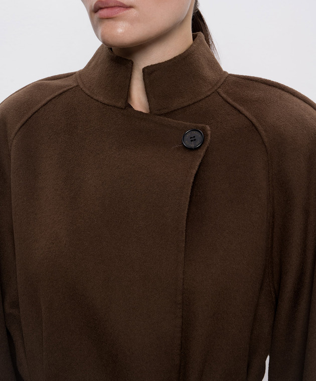 Jacob Lee - Brown wool and cashmere puffer coat WCC2076AW25BW - shop ...