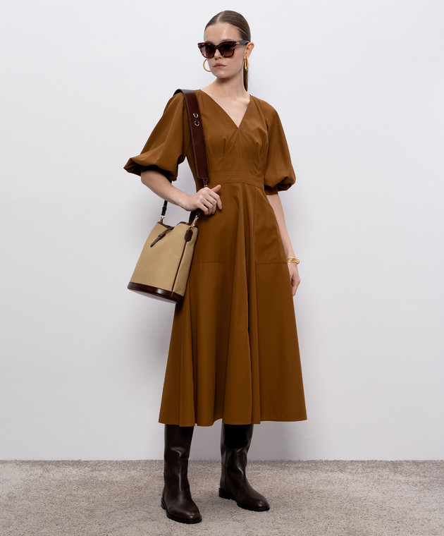 Max Mara - Brown dress PEDAGGI PEDAGGI - shop with European delivery at ...