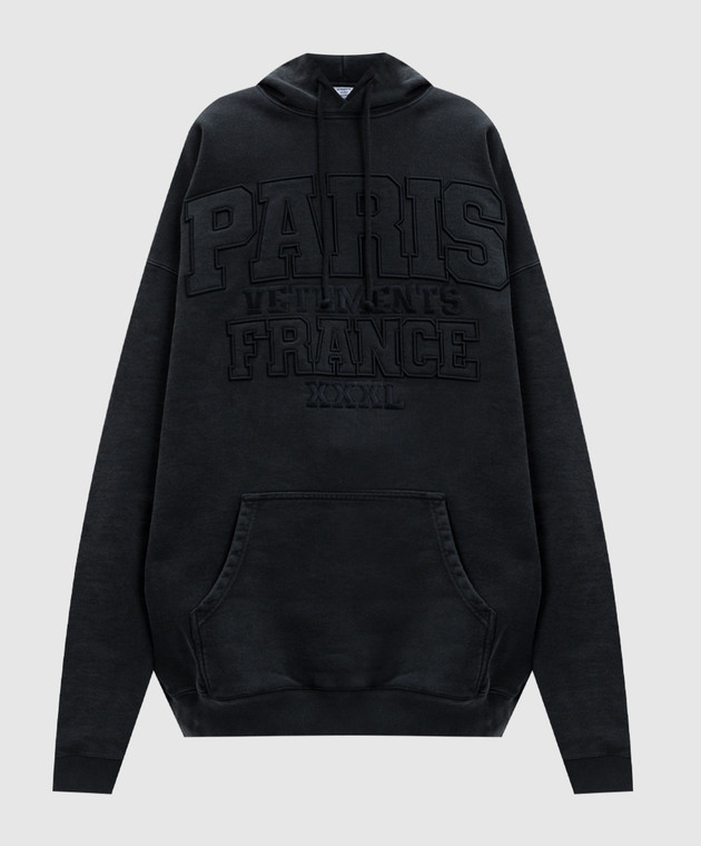 Vetements - Gray hoodie with logo embroidery UA65HD550BW - shop with ...
