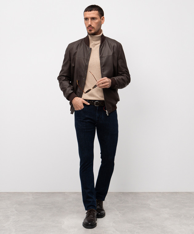 Tramarossa - Michelangelo blue jeans with monogram logo ...