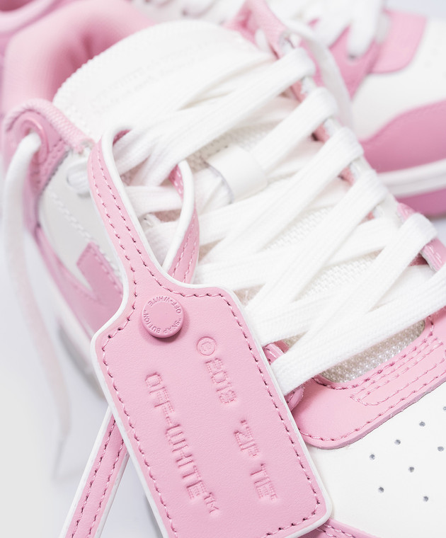 Off-White - Pink leather sneakers with logo OWIA259F24LEA003 - shop ...
