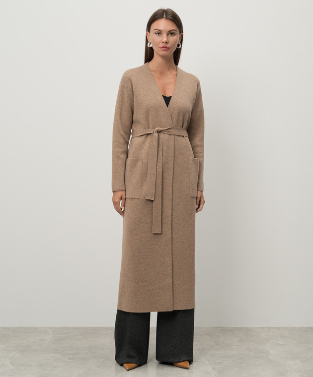 Max Mara - Beige cardigan GESTRO made of wool and cashmere GESTRO ...