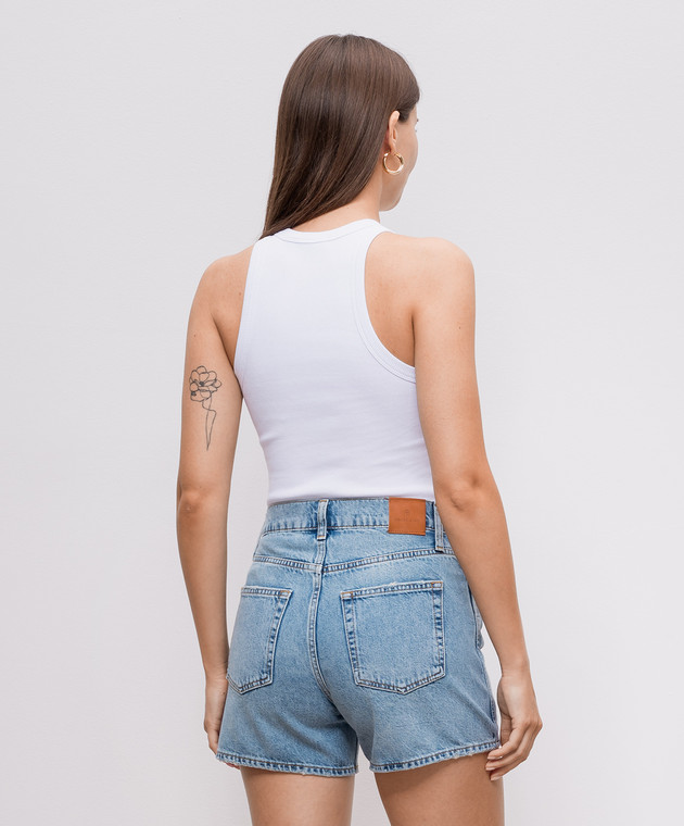 Anine Bing - White top Eva Tank with a scar A080151100 - shop with ...