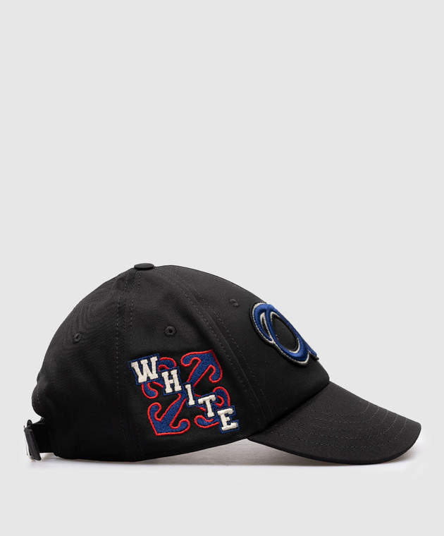 Off-White - Black cap with Off logo patch OWLB045F24FAB008 - shop with ...