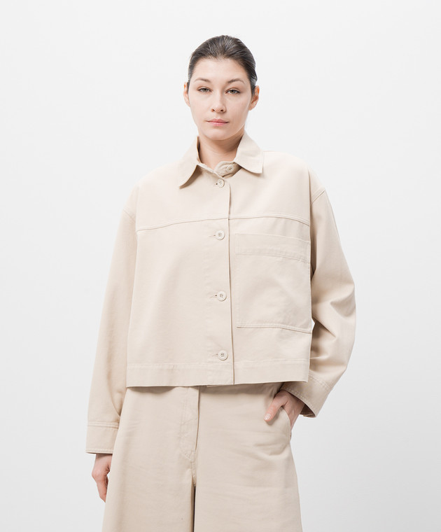 Max Mara Weekend - Beige denim jacket SALITA SALITA - shop with ...