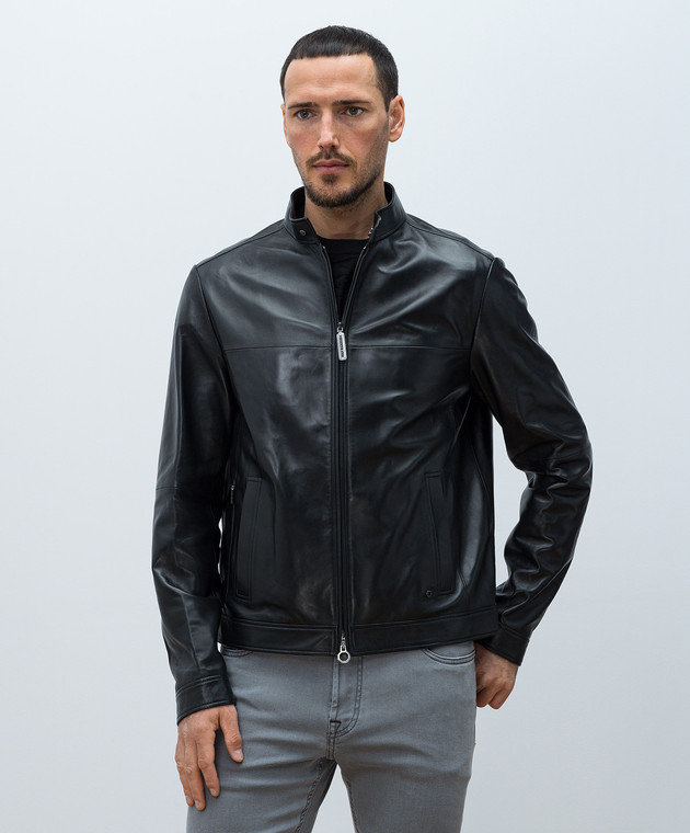 Stefano Ricci - Black leather jacket M7J5100010NPPH41 - shop with ...