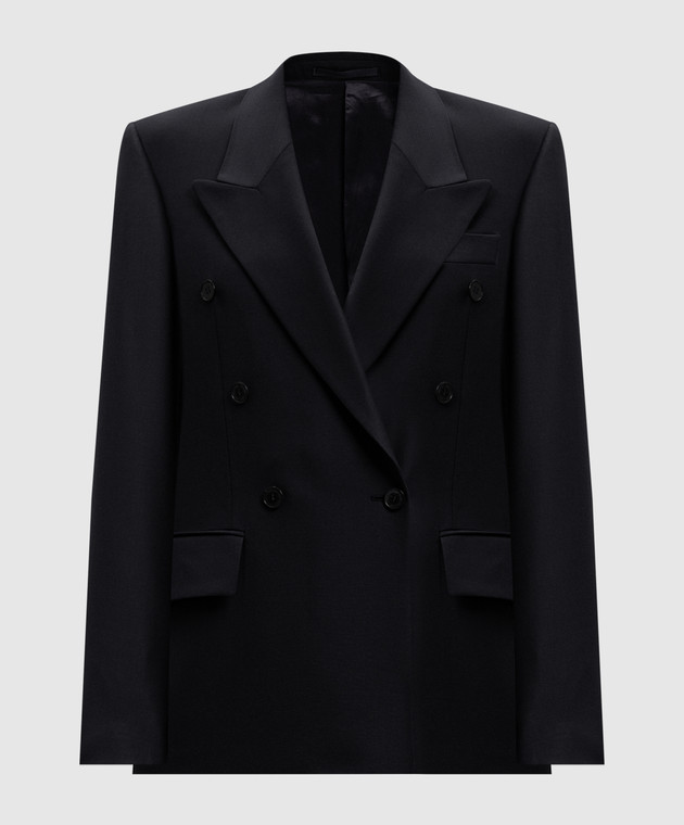 Jacob Lee - Black double-breasted wool jacket WWB0205AW24GB - buy with ...