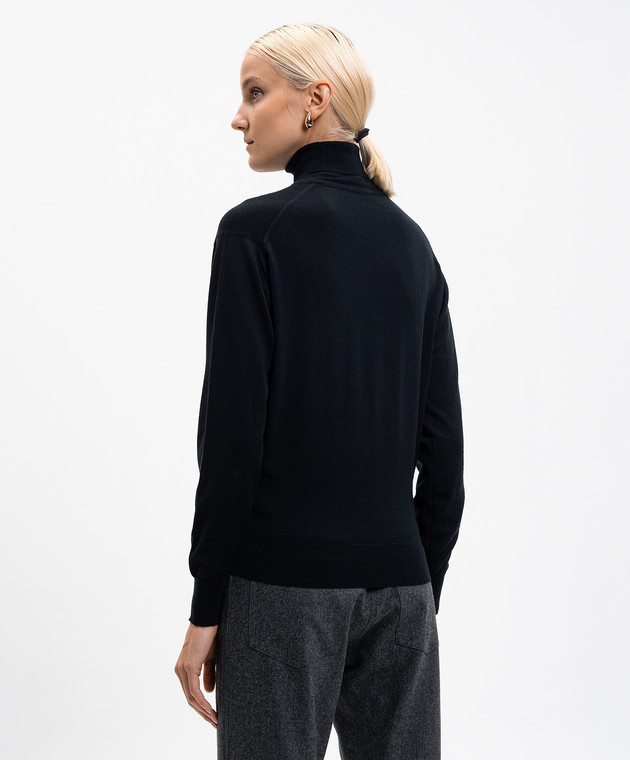 John Smedley - Black LETTY merino wool turtleneck LETTY - shop with ...
