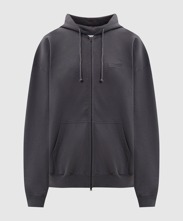 Vetements - Grey sports jacket with logo embroidery UH76ZU160M - shop ...