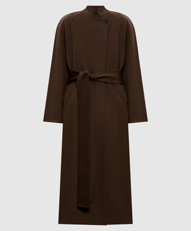 Jacob Lee - Brown wool and cashmere puffer coat WCC2076AW25BW - shop ...
