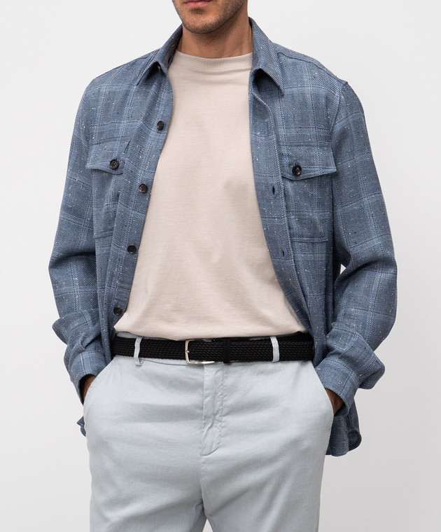 ISAIA - Black braided belt FB0047PLF61 - shop with Sweden delivery at ...