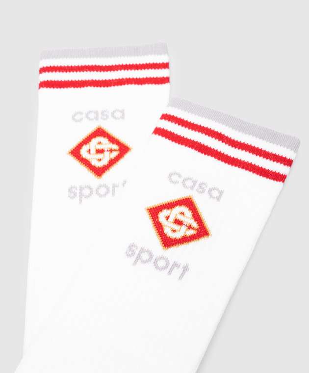 Casablanca - Casa Sport white socks AF24ACC07701W - shop with Malta ...