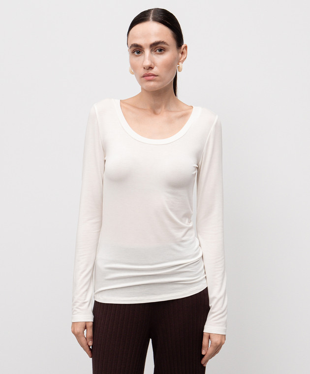 Twinset - White longsleeve 252LI2WBB - shop with Greece delivery at Symbol