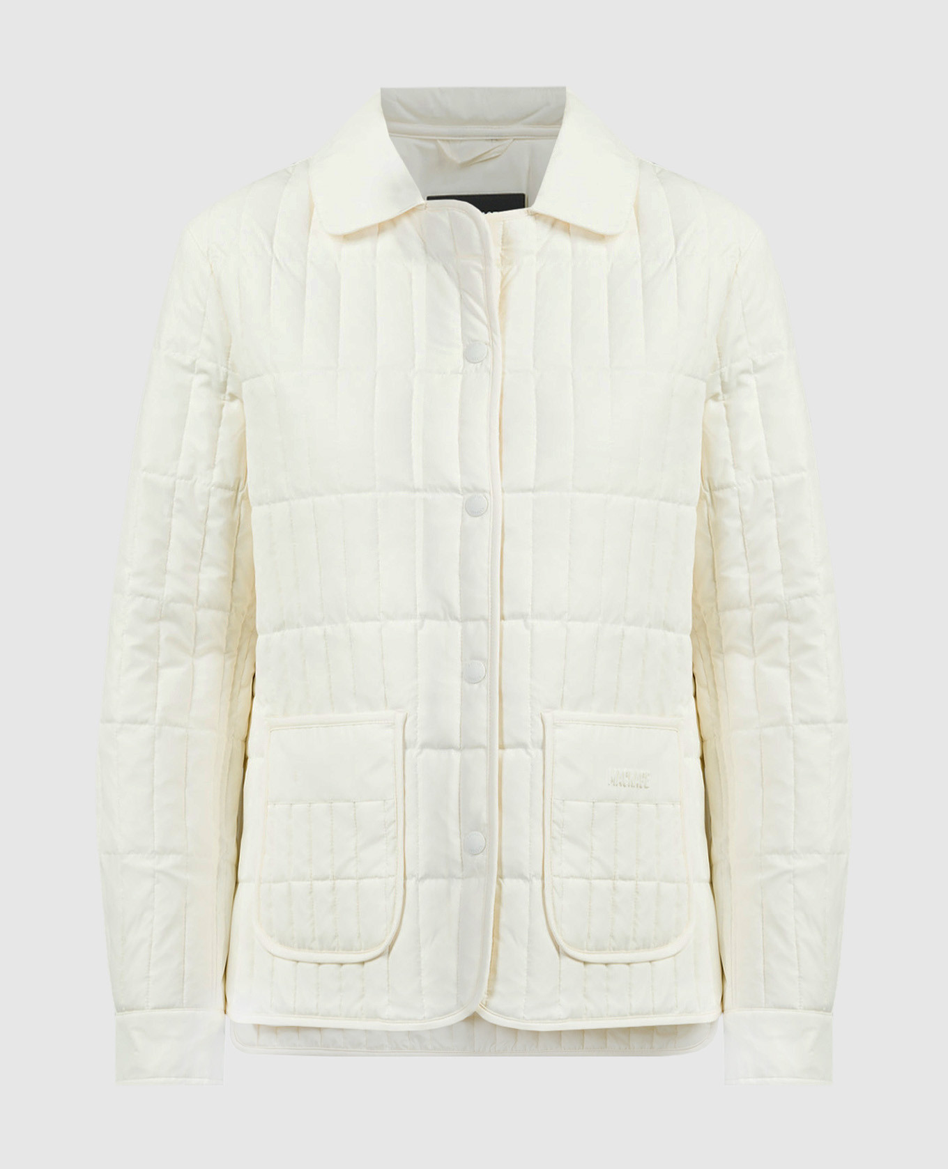 Mackage - SIAN white quilted down jacket with textured logo SIAN - shop ...