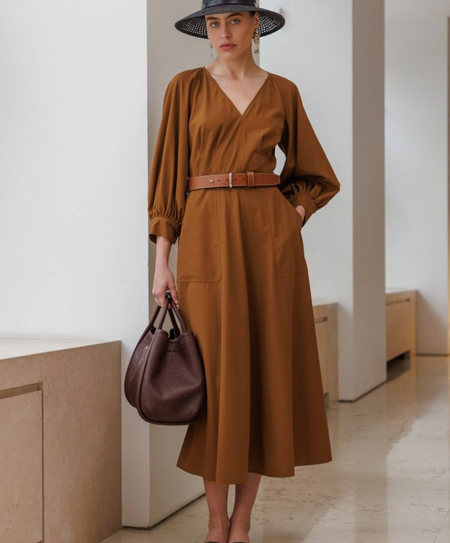 Max Mara - Brown dress PEDAGGI PEDAGGI - shop with European delivery at ...