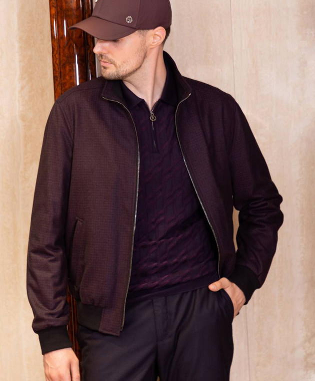 Stefano Ricci - Maroon cap with metallic brand logo MCV430019EPL001H ...