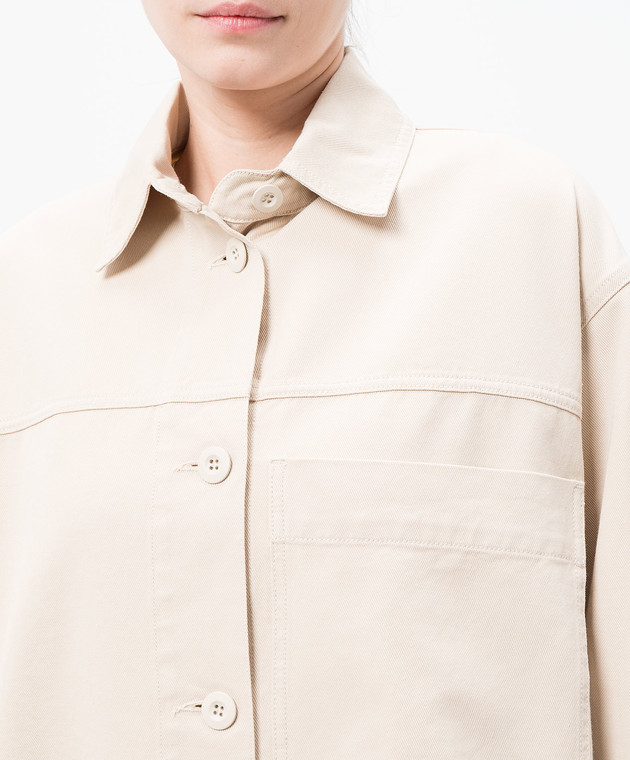 Max Mara Weekend - Beige denim jacket SALITA SALITA - shop with ...