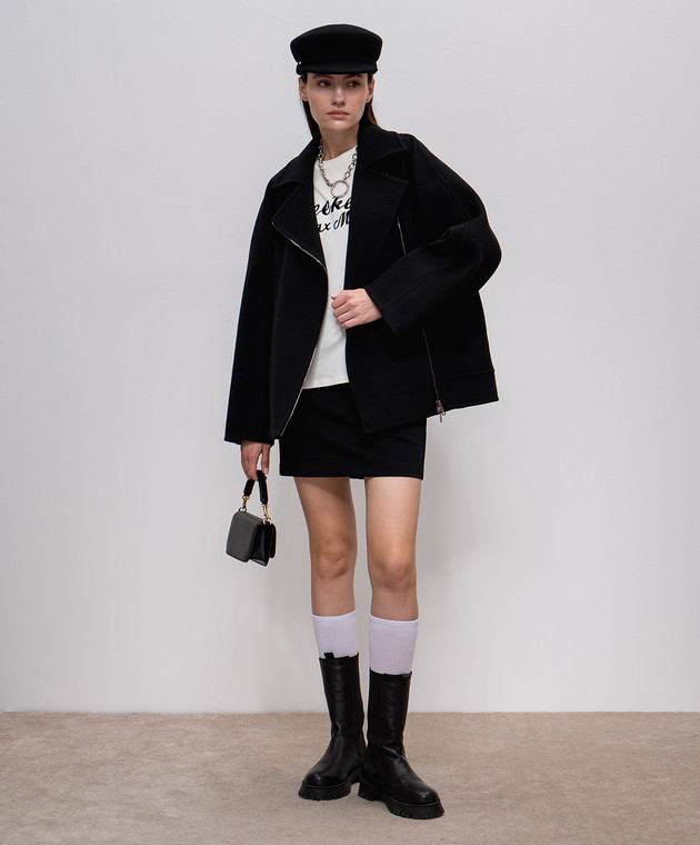 Max Mara - Black coat ROTONDO made of wool ROTONDO - shop with Croatia ...